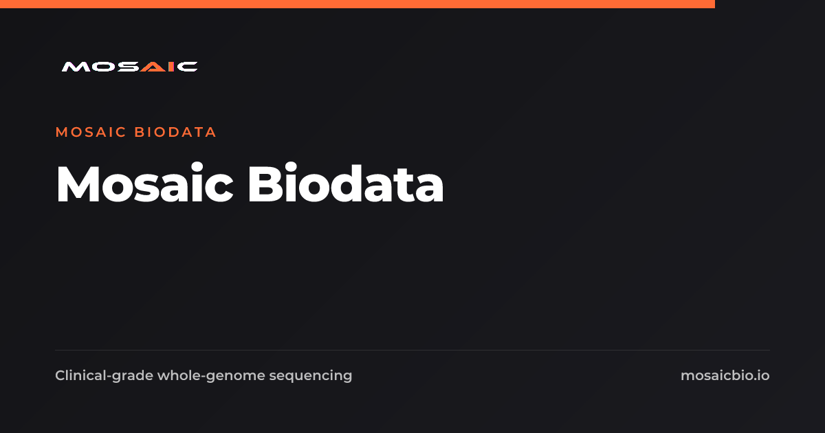 For Providers: Add the Genomic Layer | Mosaic Biodata